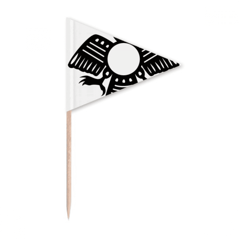 Ancient Egypt Eagle Pattern Toothpick Triangle Cupcake Toppers Flag ...