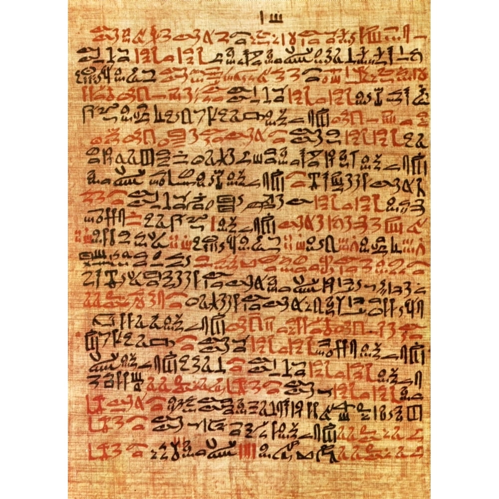 Ancient Egypt Ebers Medical Papyrus 1550 BC Poster Print by Science ...