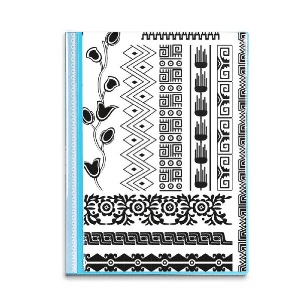 Ancient Egypt Flowers Pattern Book Sheet Protectors Portfolio Binder ...