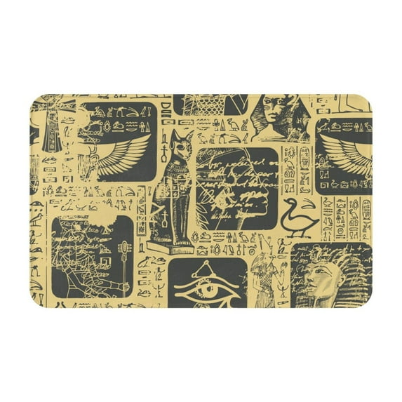 Ancient Egypt Front Door Mat Doormat Non Slip Bath Mats 20x31.5 Inch ...