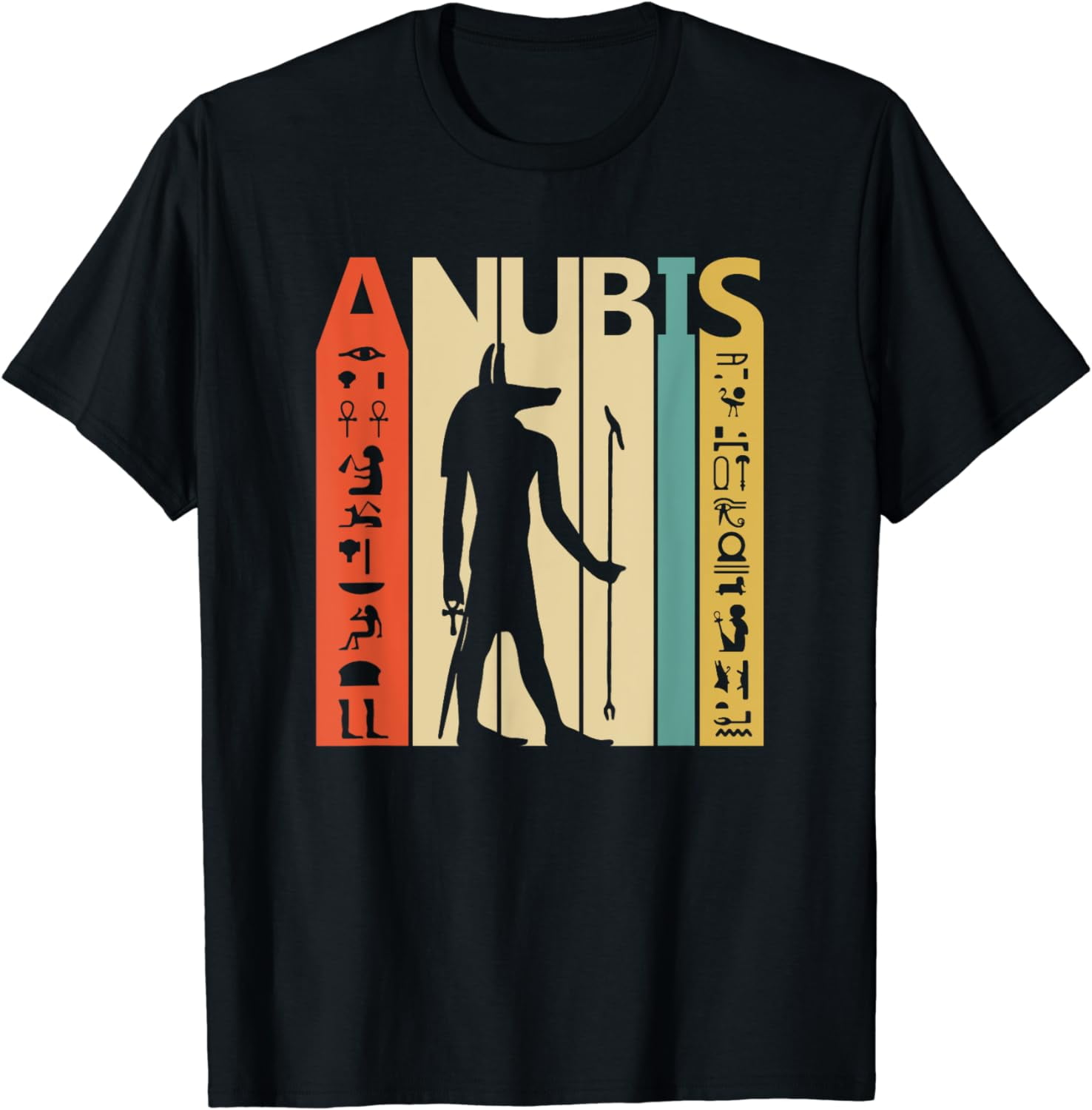 Ancient Egypt God Anubis TShirt - Hieroglyphic Shirt Gift - Walmart.com