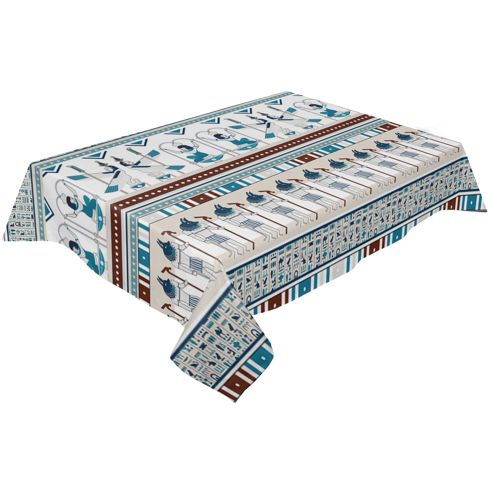 Ancient Egypt Hieroglyphs Retro Style Waterproof Tablecloth Wedding ...