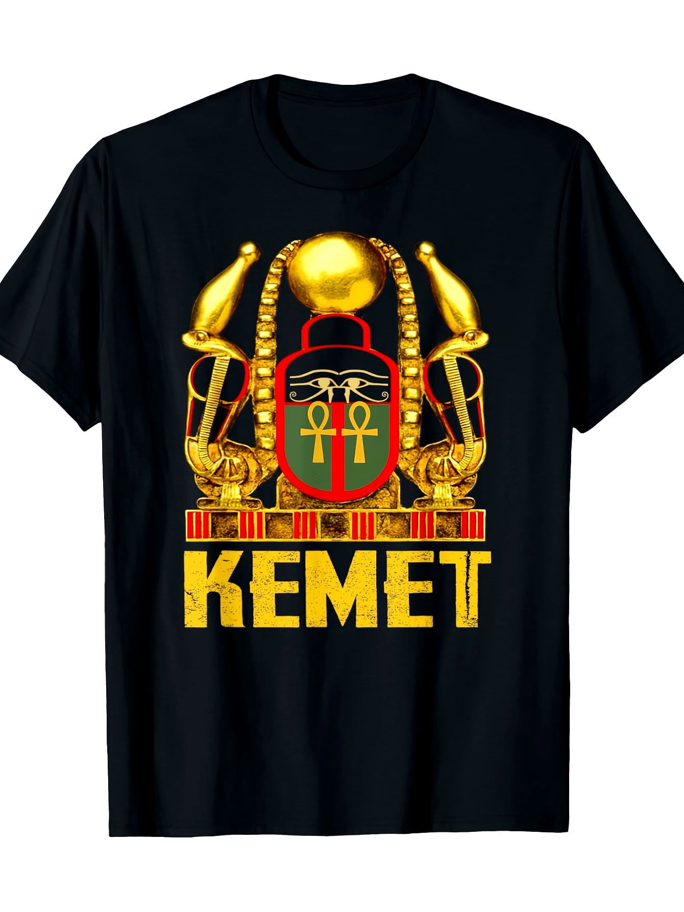 Ancient Egypt Kemet T-Shirt Scarab Eye of Horus Ankh Graphic Tee for ...