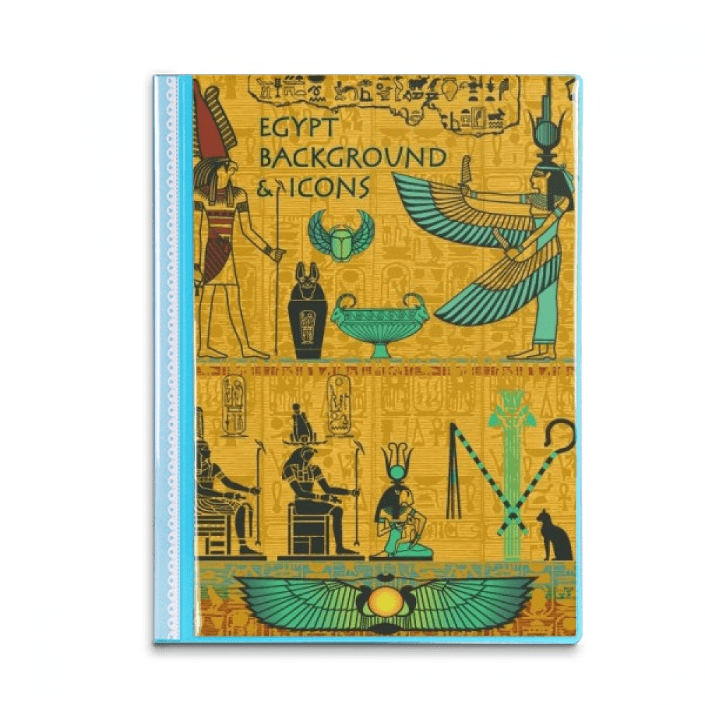 Ancient Egypt Pharaoh Art Pattern Book Sheet Protectors Portfolio ...