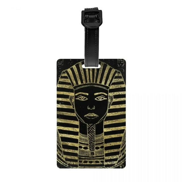 Ancient Egypt Pharaoh Murals Luggage Tags Custom Egyptian Hieroglyphs ...