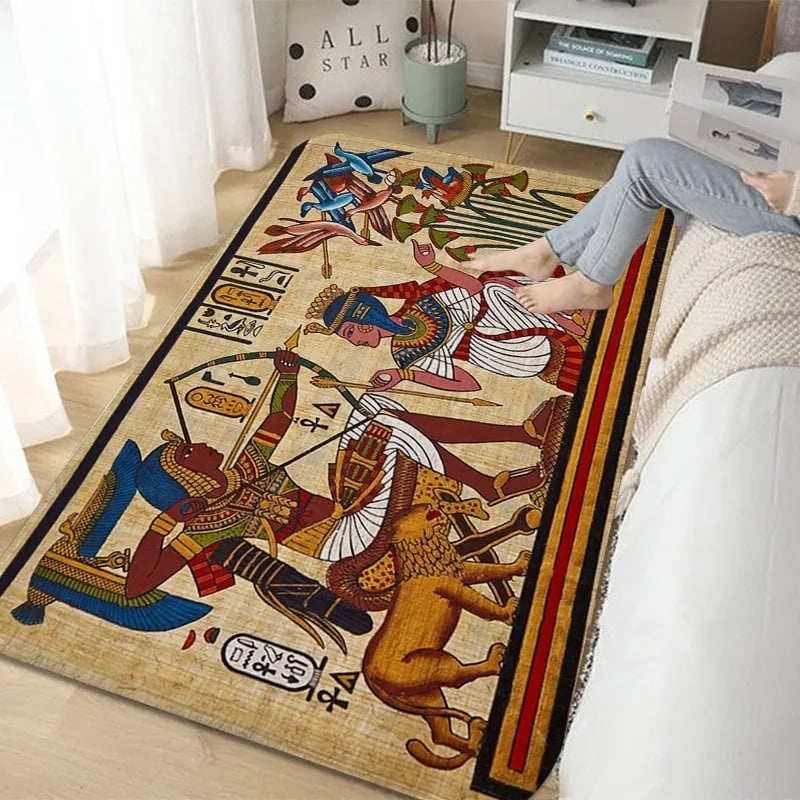 Ancient Egypt Print Hallway Carpet Nordic Style Non-slip Home Doormat ...