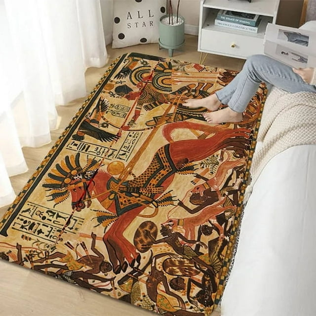 Ancient Egypt Print Hallway Carpet Nordic Style Non-slip Home Doormat ...