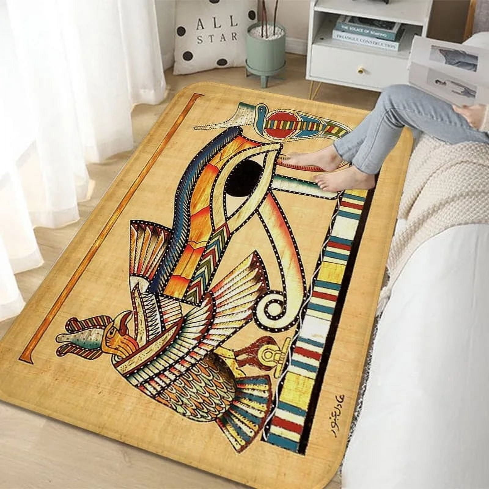 Ancient Egypt Print Hallway Carpet Nordic Style Non-slip Home Doormat ...