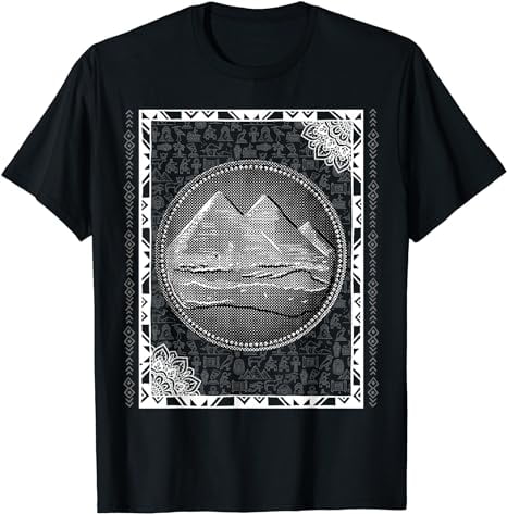 Ancient Egypt Pyramid Egyptian African Kemet Design T-Shirt - Walmart.com
