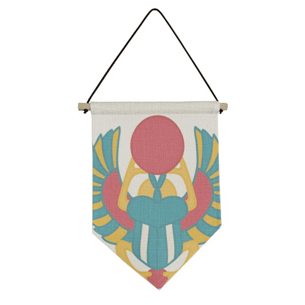 Ancient Egypt Scarab Pattern Canvas Flag Hanging Wall Art Decor Banner ...