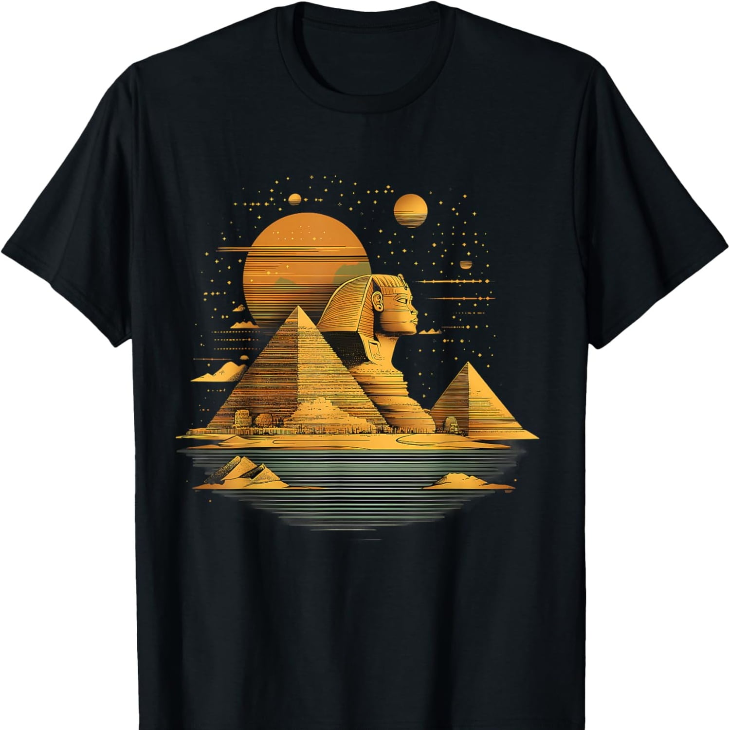 Ancient Egypt Tutankhamun Sphinx Pyramid Egypt Mythology T-S1Hirt ...