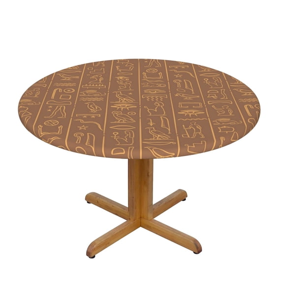 Ancient Egypt Vintage Fitted Round Tablecloth 120cm with Elastic Edge ...