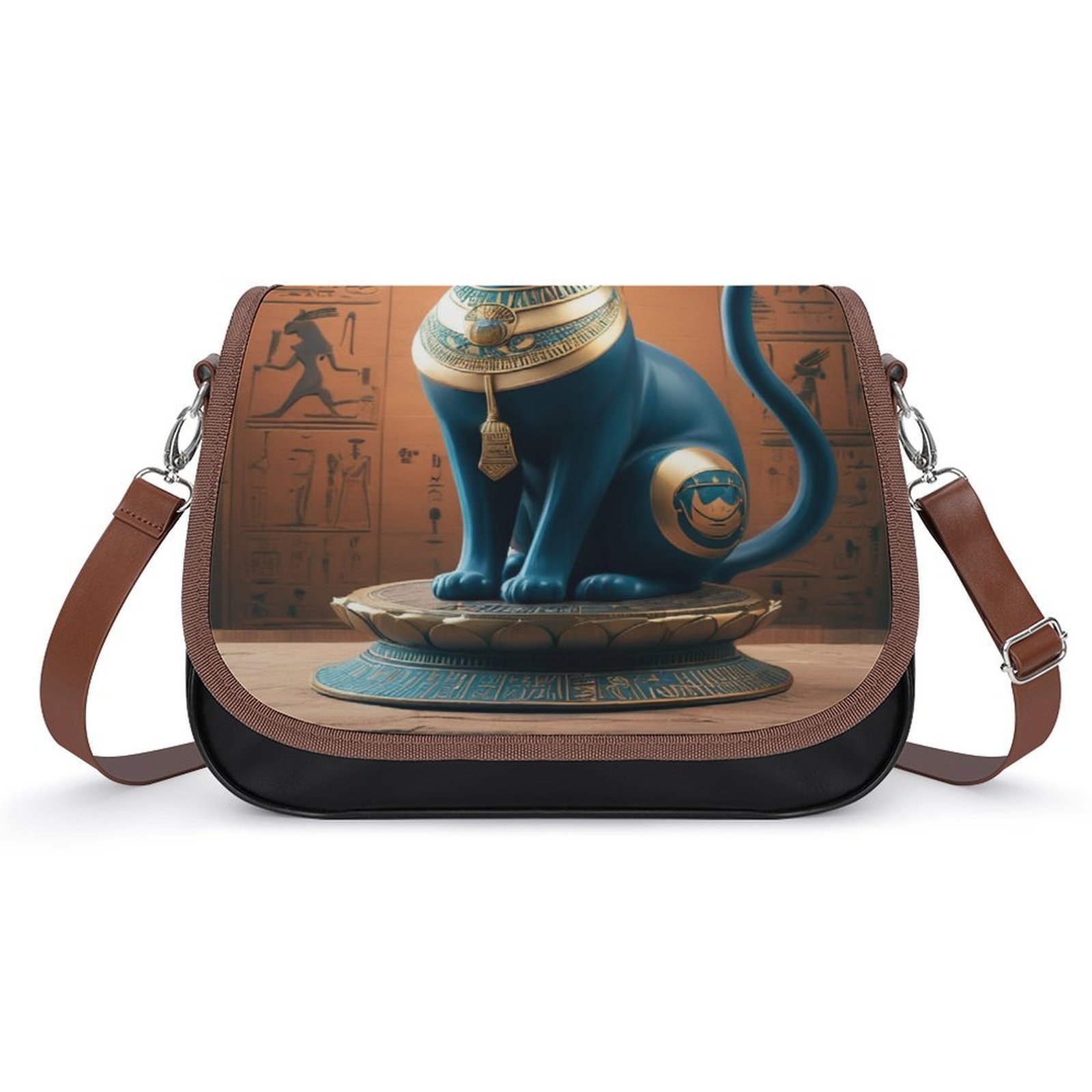 Ancient Egyptian Cat Statue Vintage Crossbody Bag For Women Medium ...