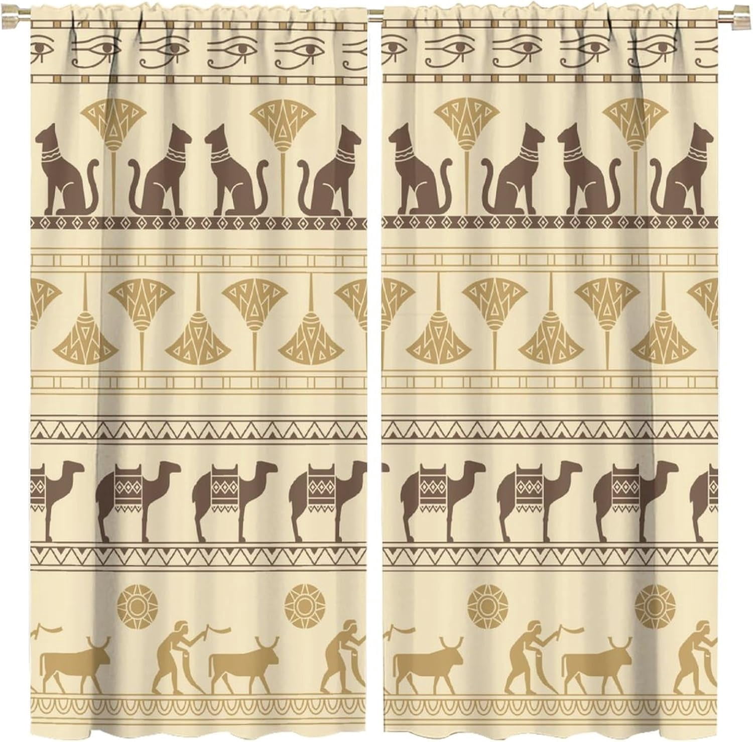 Ancient Egyptian Curtains Golden Egyptian Architecture Old History ...