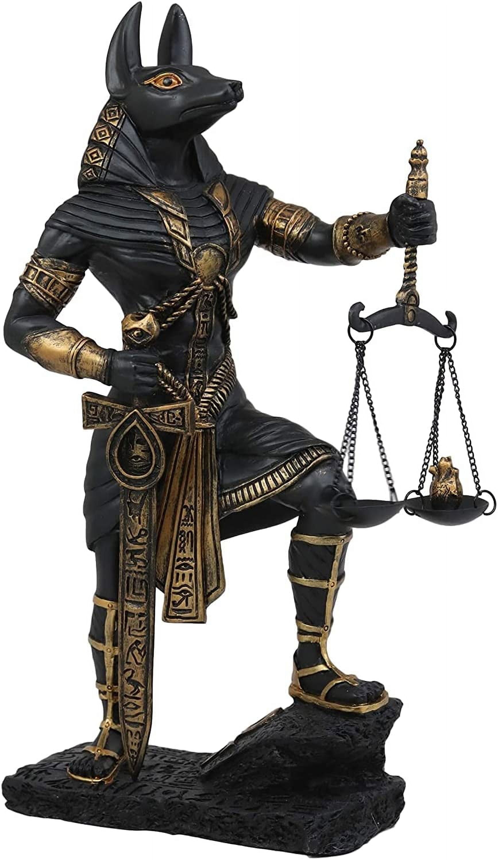 Ancient Egyptian God Anubis with Scales of Justice Statue Gods of The ...