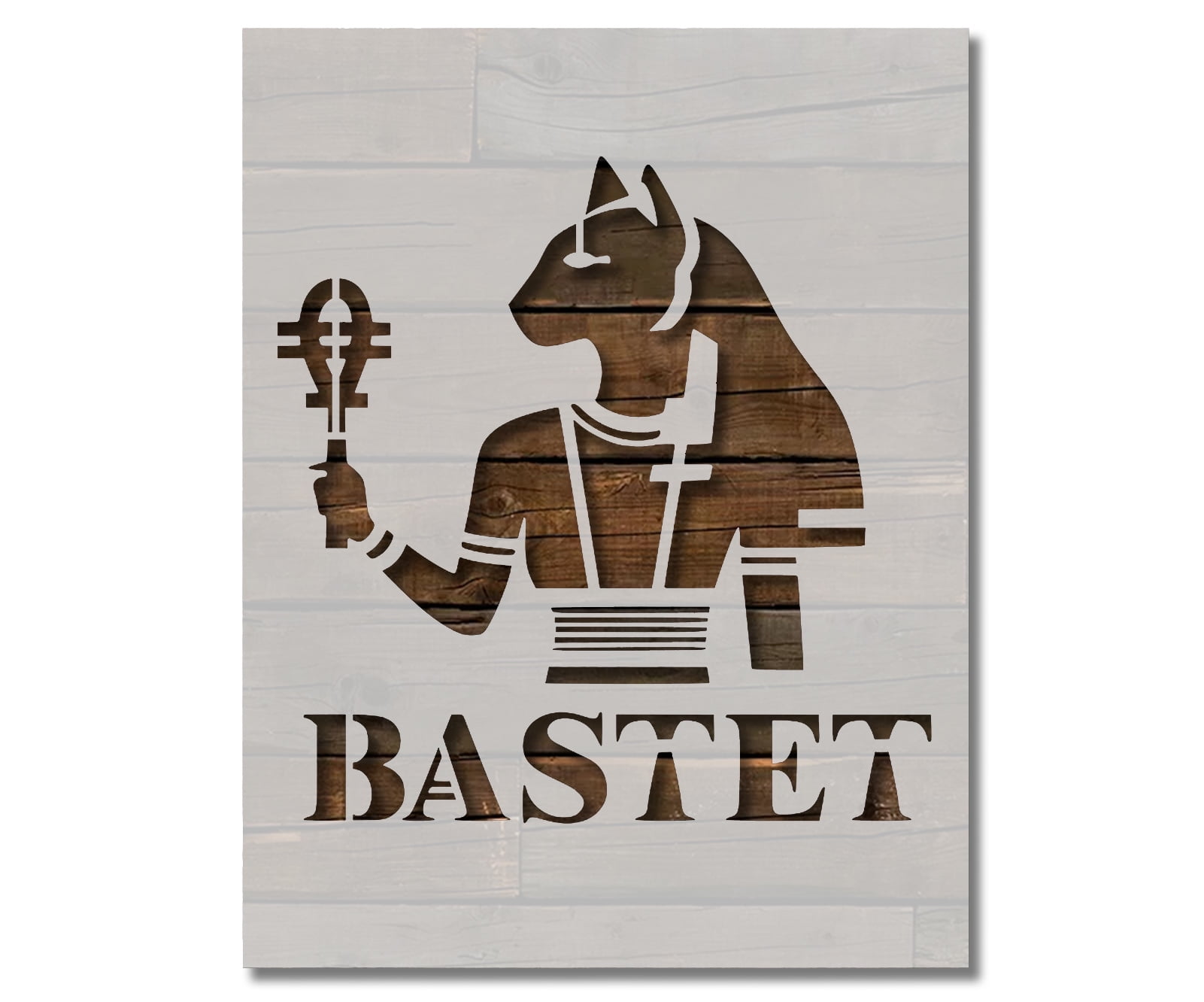 Ancient Egyptian God Bastet Stencil Template Reusable 8.5 x 11 Inches ...