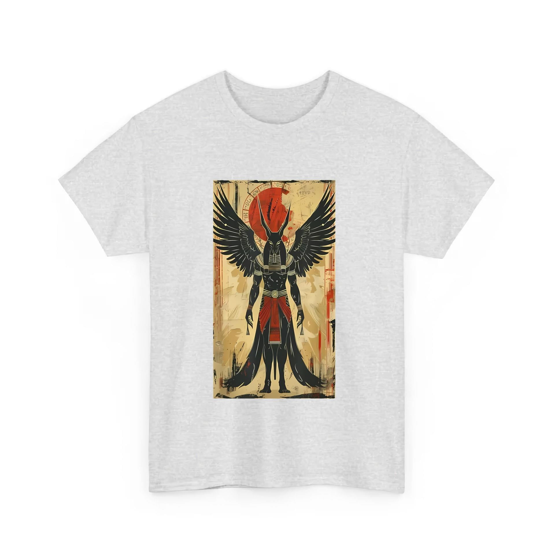 Ancient Egyptian God Graphic Tee, Vintage Anubis Wing Shirt - Walmart.com