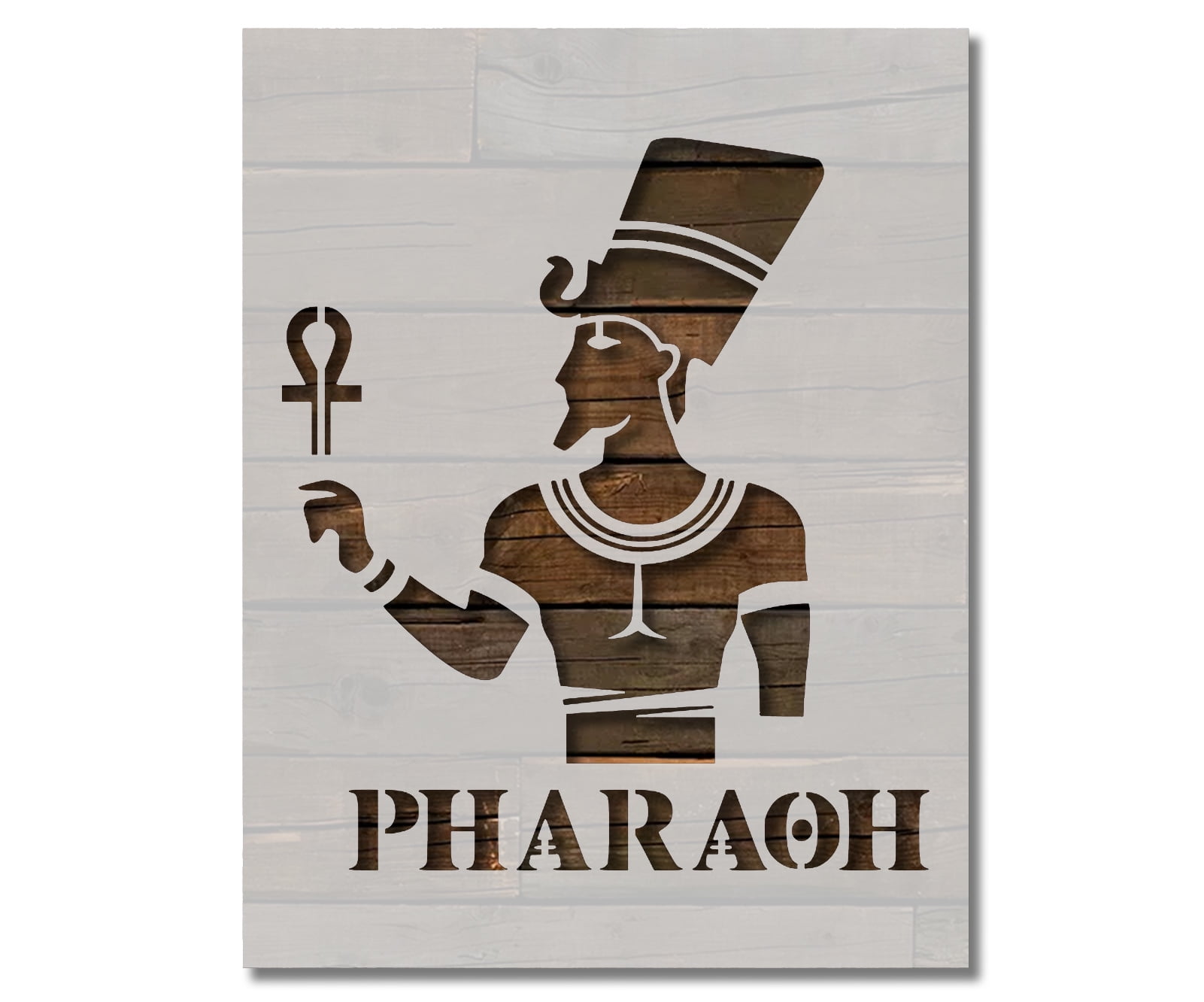 Ancient Egyptian God Pharaoh Stencil Template Reusable 8.5 x 11 Inches ...