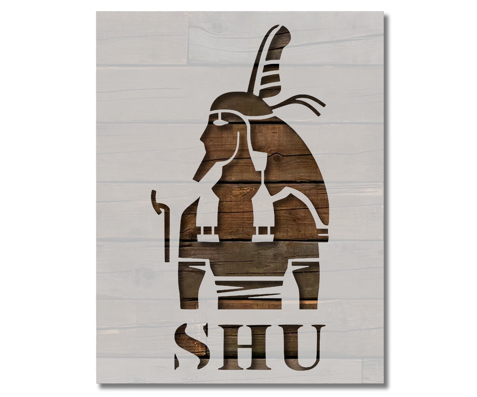 Ancient Egyptian God Shu Stencil Template Reusable 8.5 x 11 Inches for ...