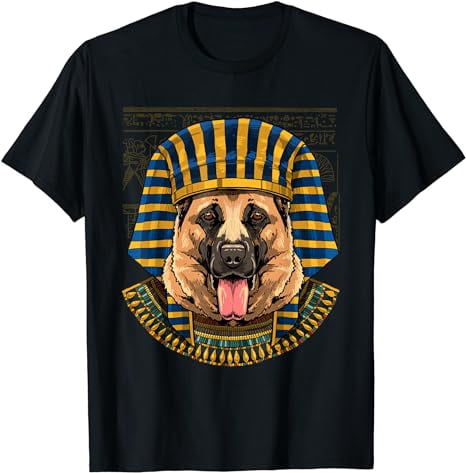 Ancient Egyptian Goddess German Shepherd Pyramid Dog Lover T-Shirt ...