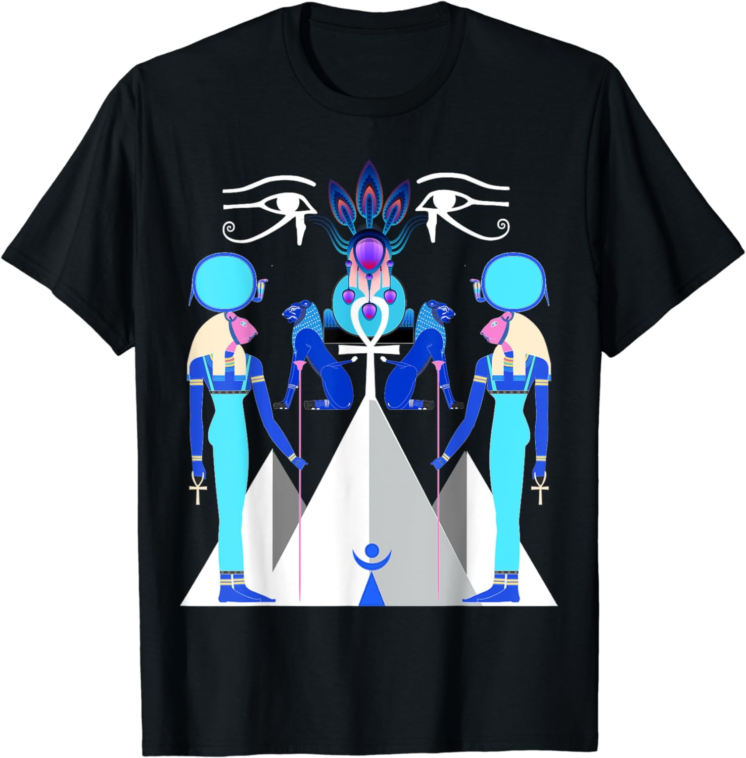 Ancient Egyptian Goddess Sekhmet T-Shirt Psychedelic - Walmart.com