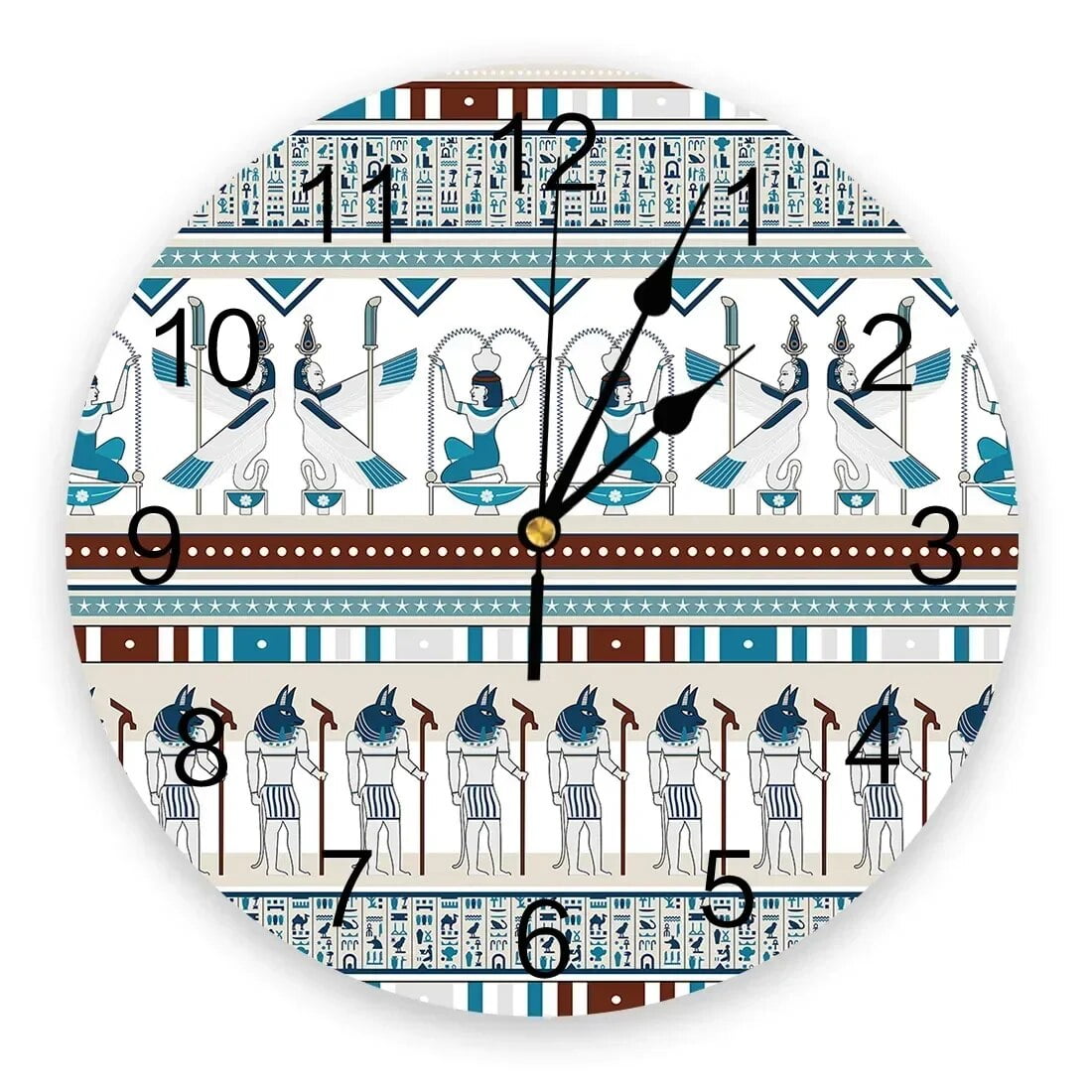 Ancient Egyptian Graphics Wall Clocks Silent Home Cafe Office Wall ...