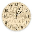 Ancient Egyptian Graphics Wall Clocks Silent Home Cafe Office Wall ...