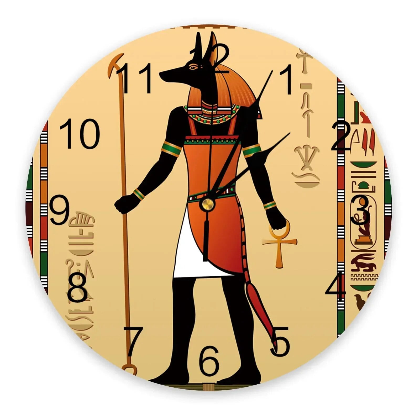 Ancient Egyptian Graphics Wall Clocks Silent Home Cafe Office Wall ...