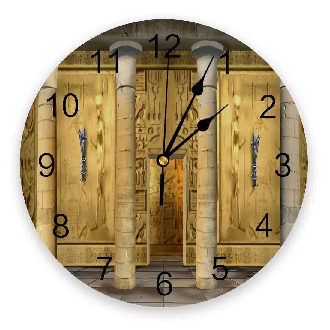 Ancient Egyptian Graphics Wall Clocks Silent Home Cafe Office Wall ...