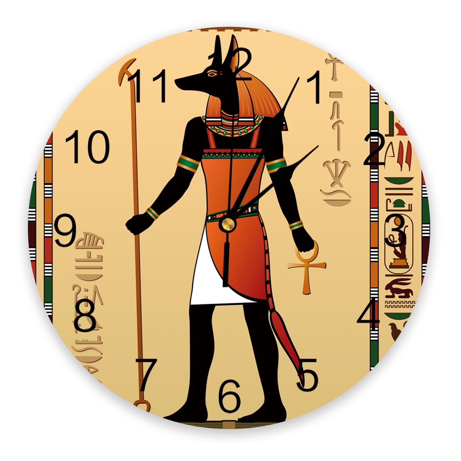 Ancient Egyptian Graphics Wall Clocks Silent Home Cafe Office Wall ...