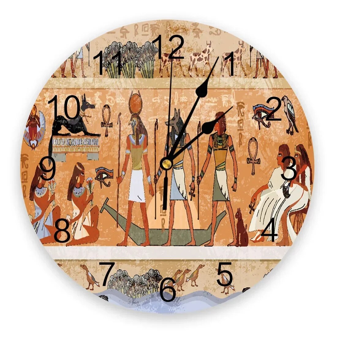 Ancient Egyptian Graphics Wall Clocks Silent Home Cafe Office Wall ...