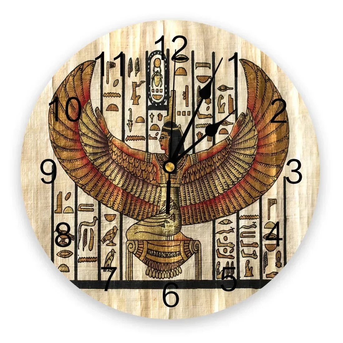 Ancient Egyptian Graphics Wall Clocks Silent Home Cafe Office Wall ...