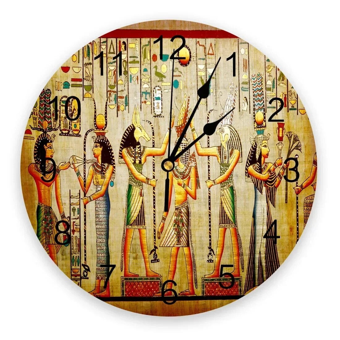 Ancient Egyptian Graphics Wall Clocks Silent Home Cafe Office Wall ...