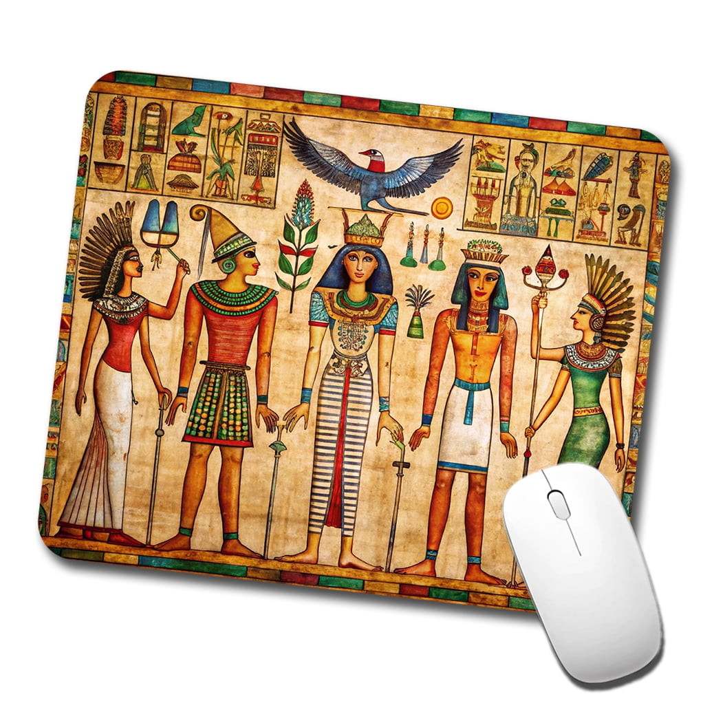 Ancient Egyptian Hieroglyphics Pharaohs Gods Mouse Pad Low Profile ...