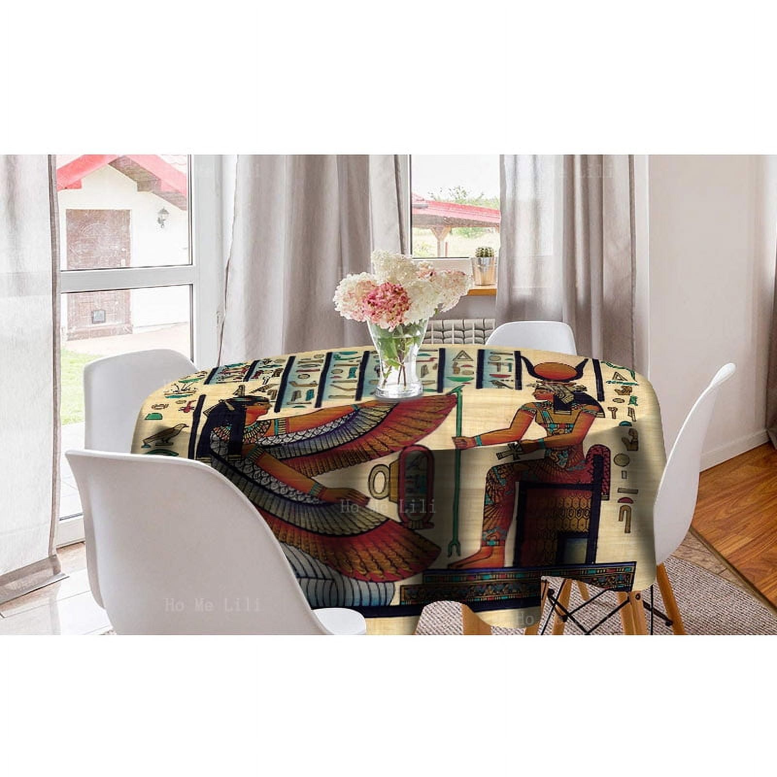 Ancient Egyptian Hieroglyphs On Papyrus Jackal God Anubis Horus ...