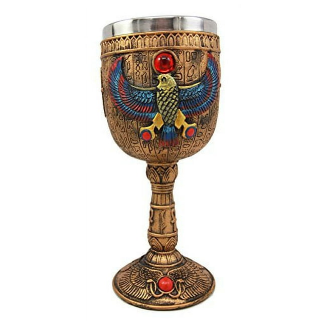 Ancient Egyptian Horus Falcon Bird God Of The Sky 6oz Wine Goblet ...