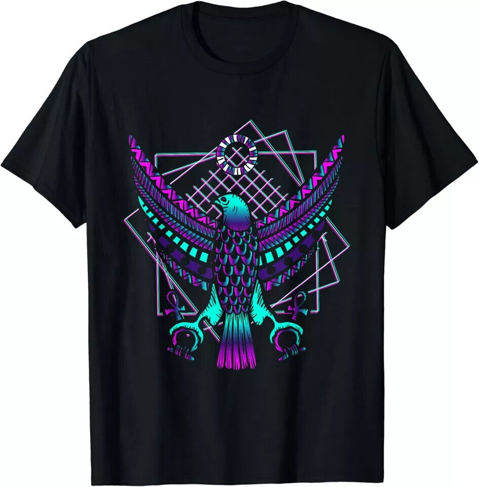 Ancient Egyptian Horus Falcon With Vaporwave and Retrowave - Walmart.com