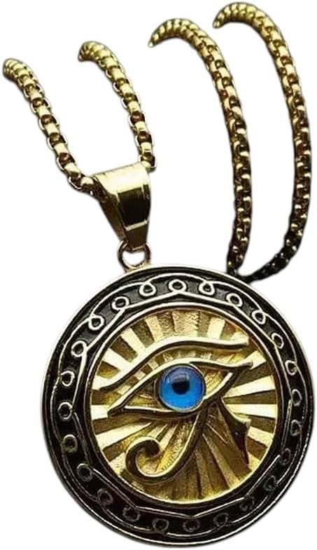 Ancient Egyptian Mythology Eye Of Horus Pendant Necklace For Men And ...