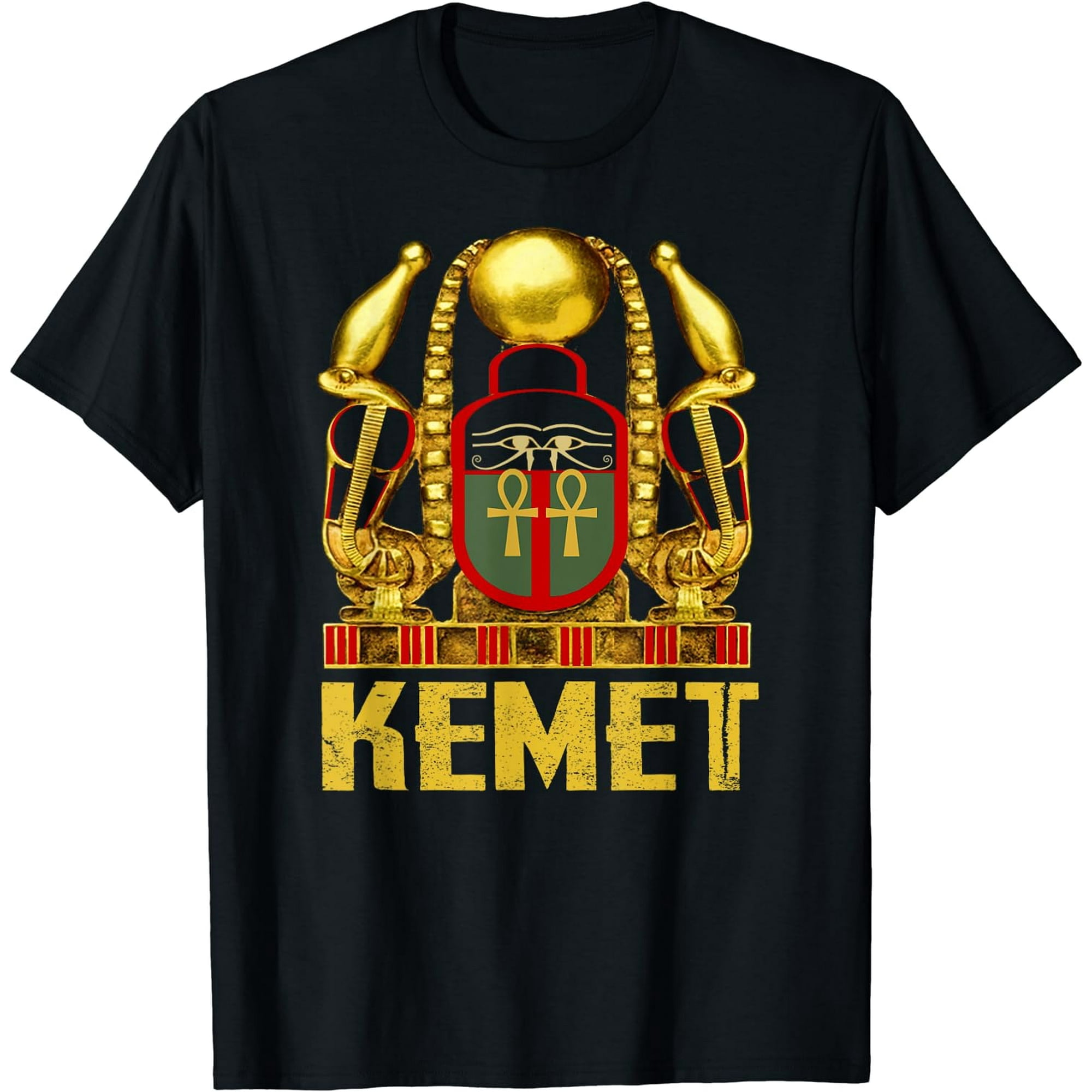 Ancient Egyptian Mythology Kemetic Mens Black T-Shirt Short Sleeve Tee ...