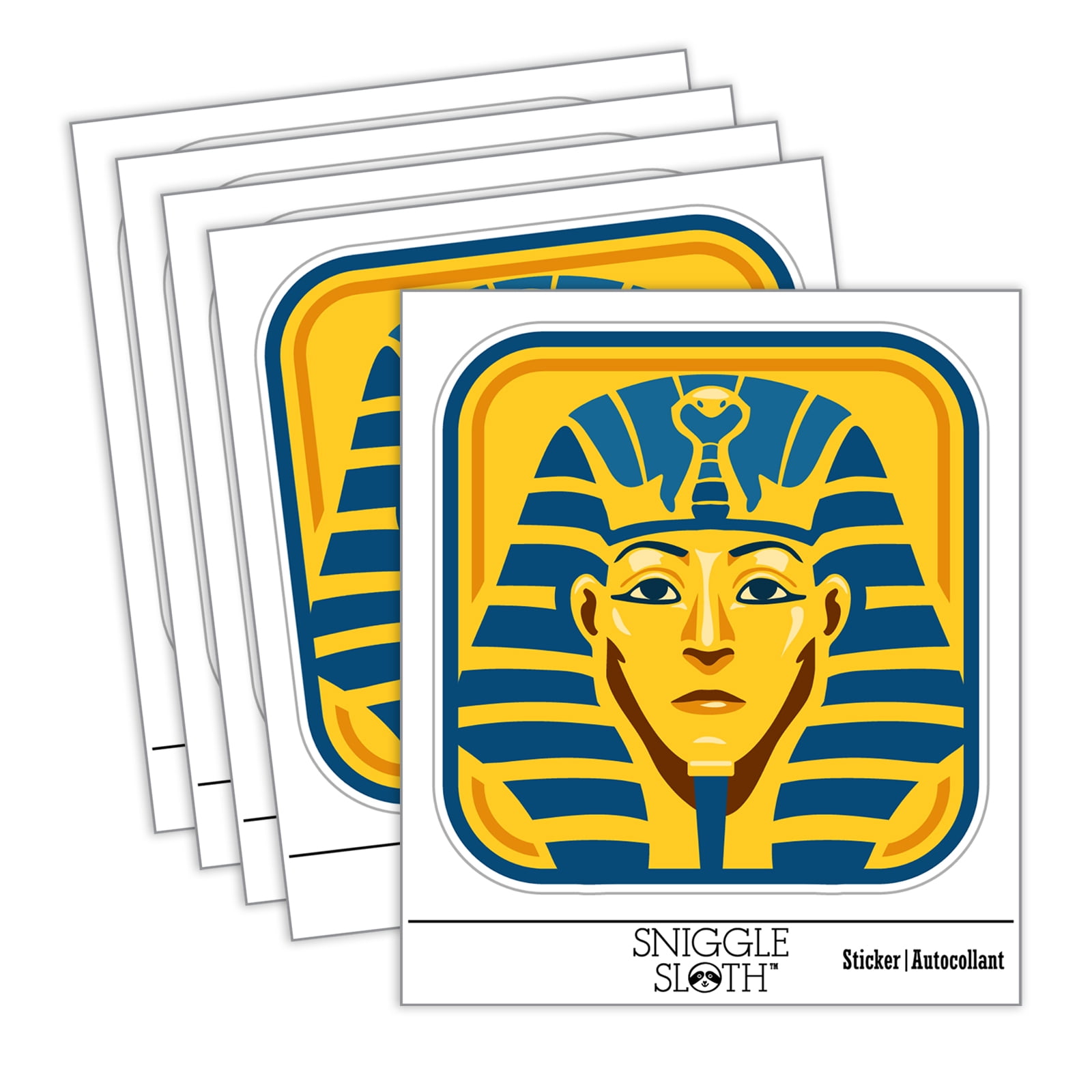 Ancient Egyptian Pharaoh with Crown Car Window Bumper Water Bottle ...