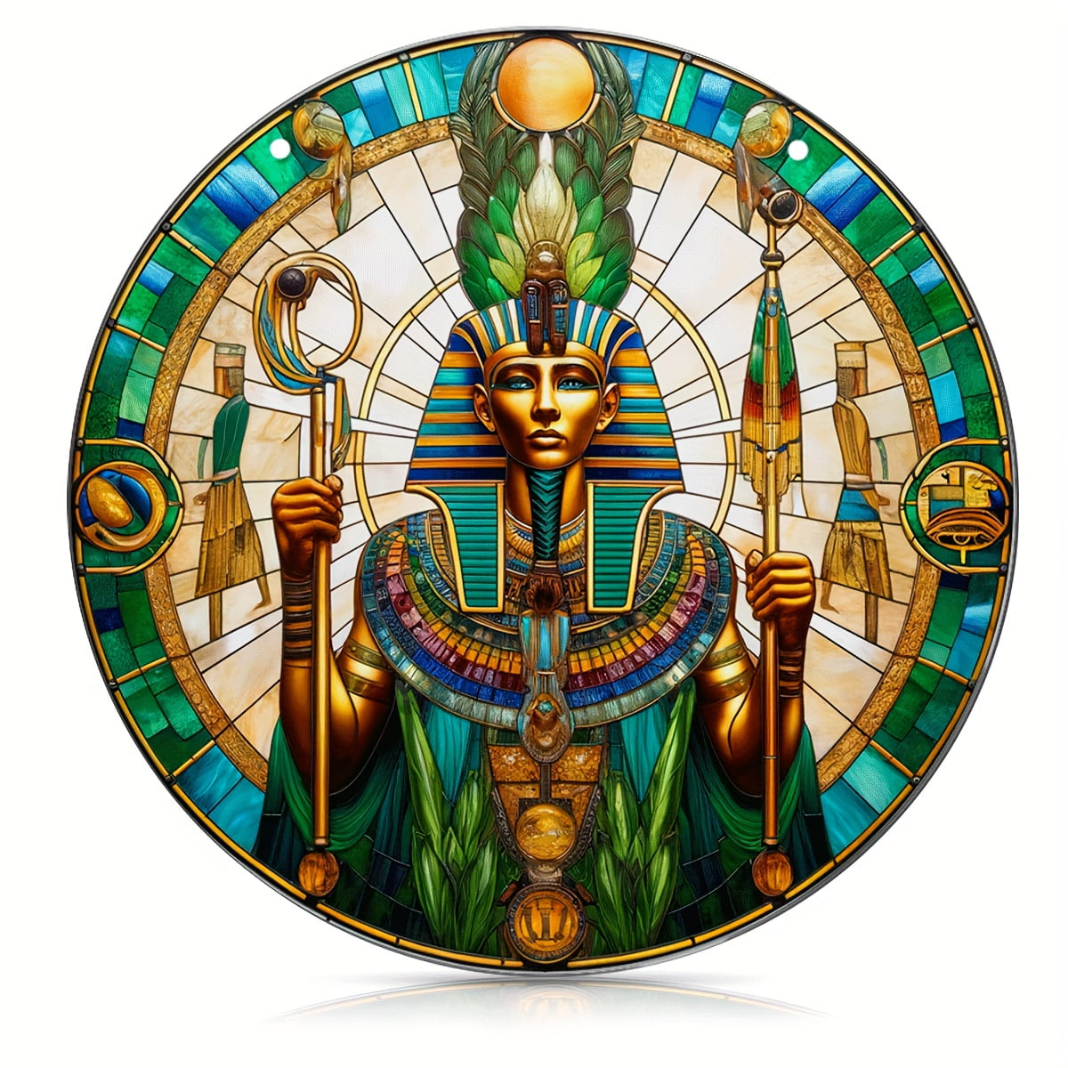 Ancient Egyptian Pharaoh Sun Catcher 8"x8" - Classic Style Acrylic ...