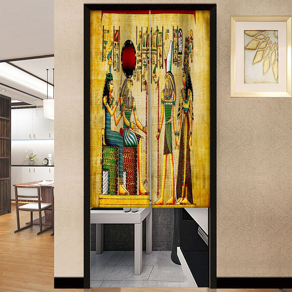 Ancient Egyptian Pharaohs Door Curtain Dust Proof Kitchen Partition ...