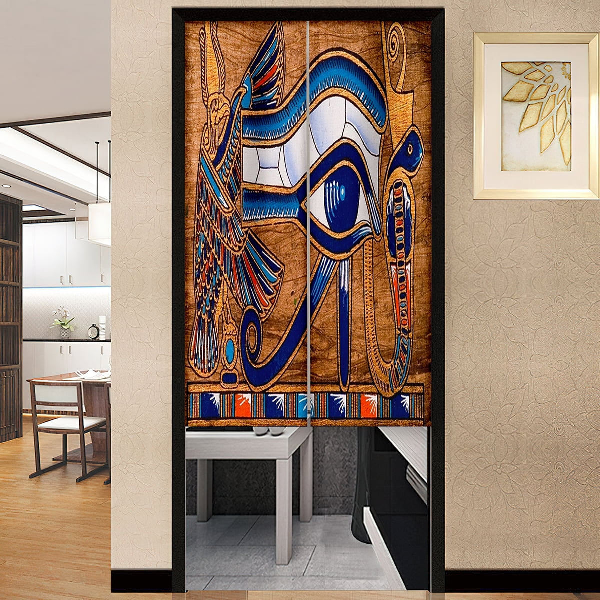 Ancient Egyptian Pharaohs Door Curtain Dust Proof Kitchen Partition ...