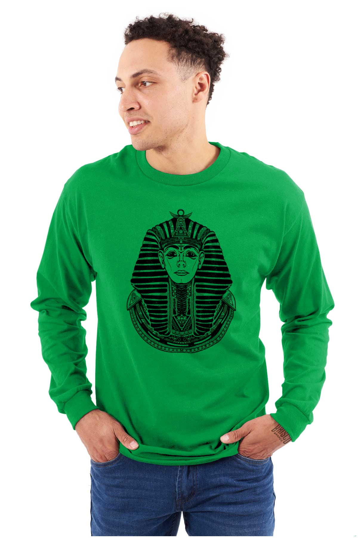 Ancient Egyptian Pyramid Pharaoh Long Sleeve TShirt Men Women Brisco ...