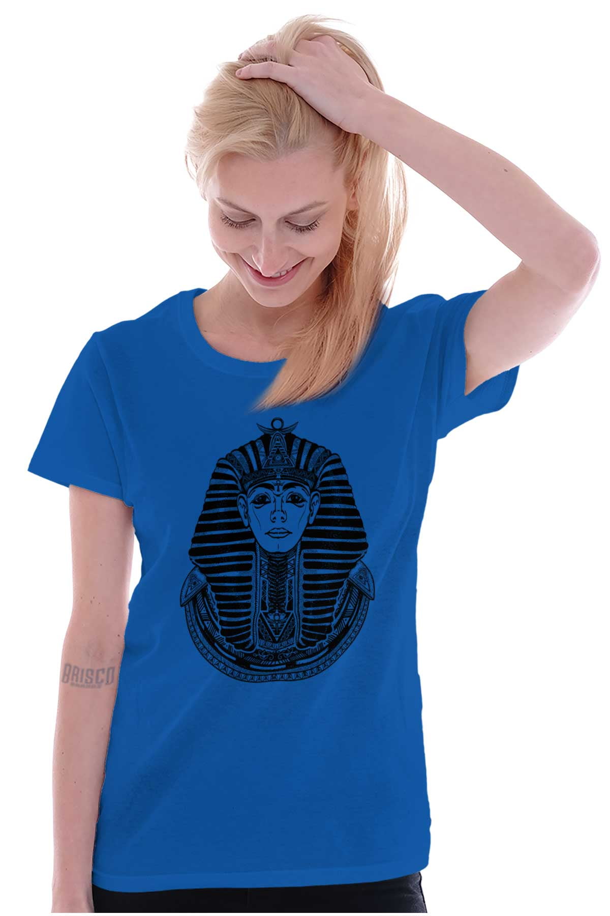 Ancient Egyptian Pyramid Pharaoh Womens Fitted Plus Size Graphic Tee ...