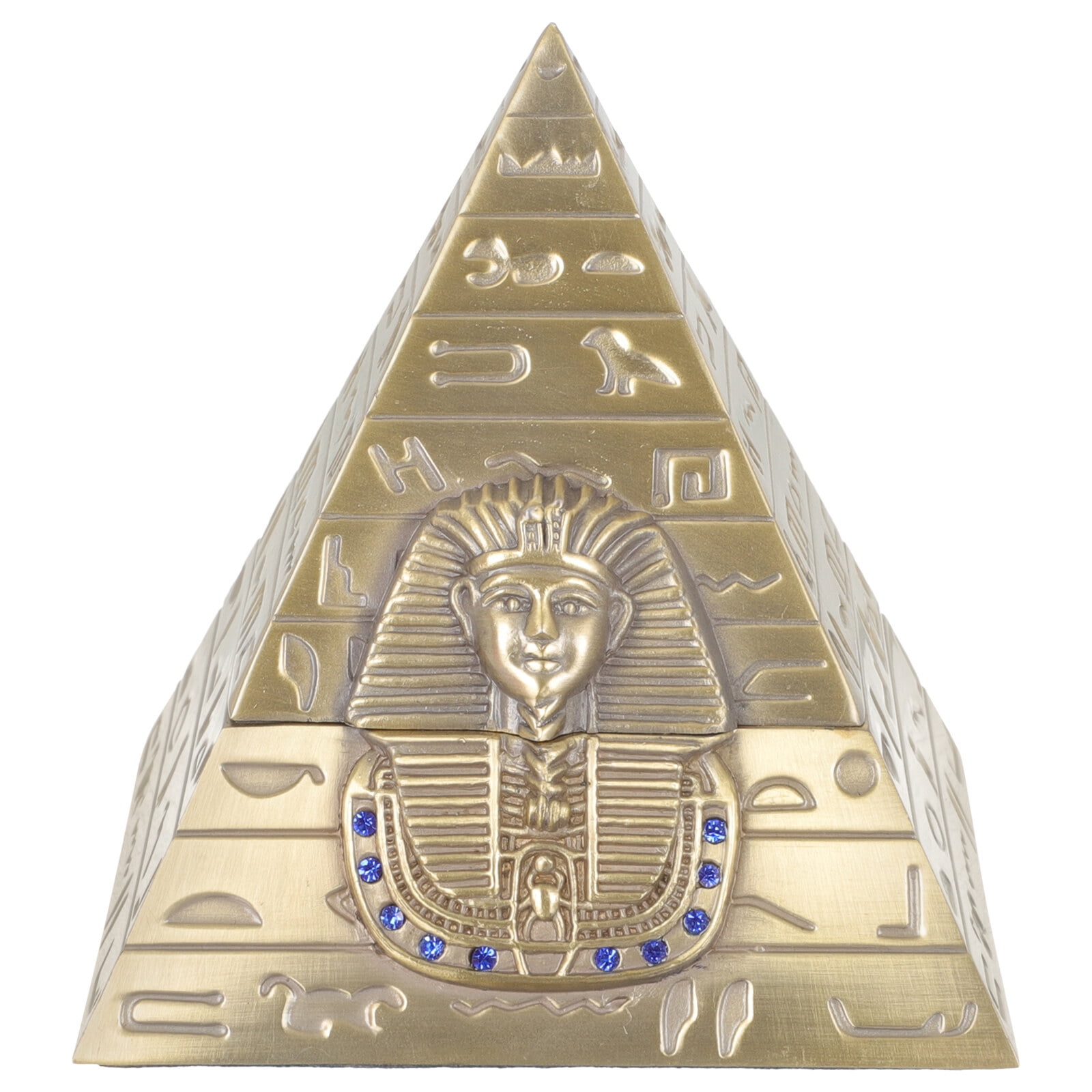 Ancient Egyptian Pyramid Shaped Jewelry Box Metal Pyramid Decoration ...