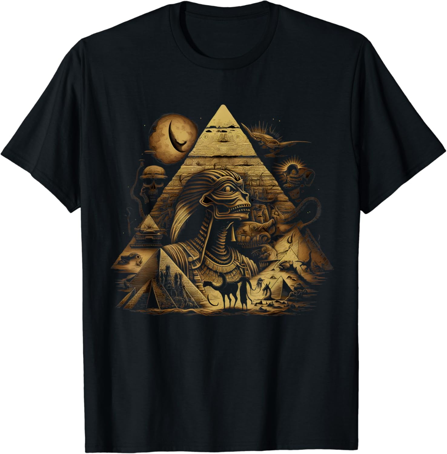 Ancient Egyptian Pyramids Aliens Space UFO Science T-Shirt - Walmart.com