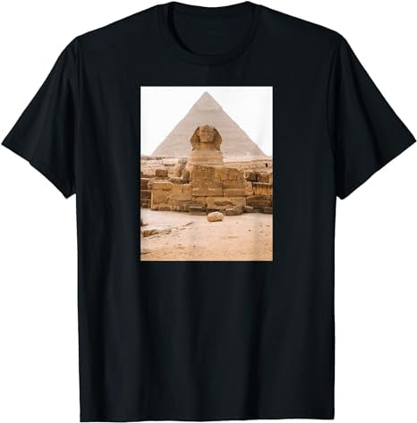 Ancient Egyptian Pyramids and Great Sphinx of Giza Nile T-Shirt ...