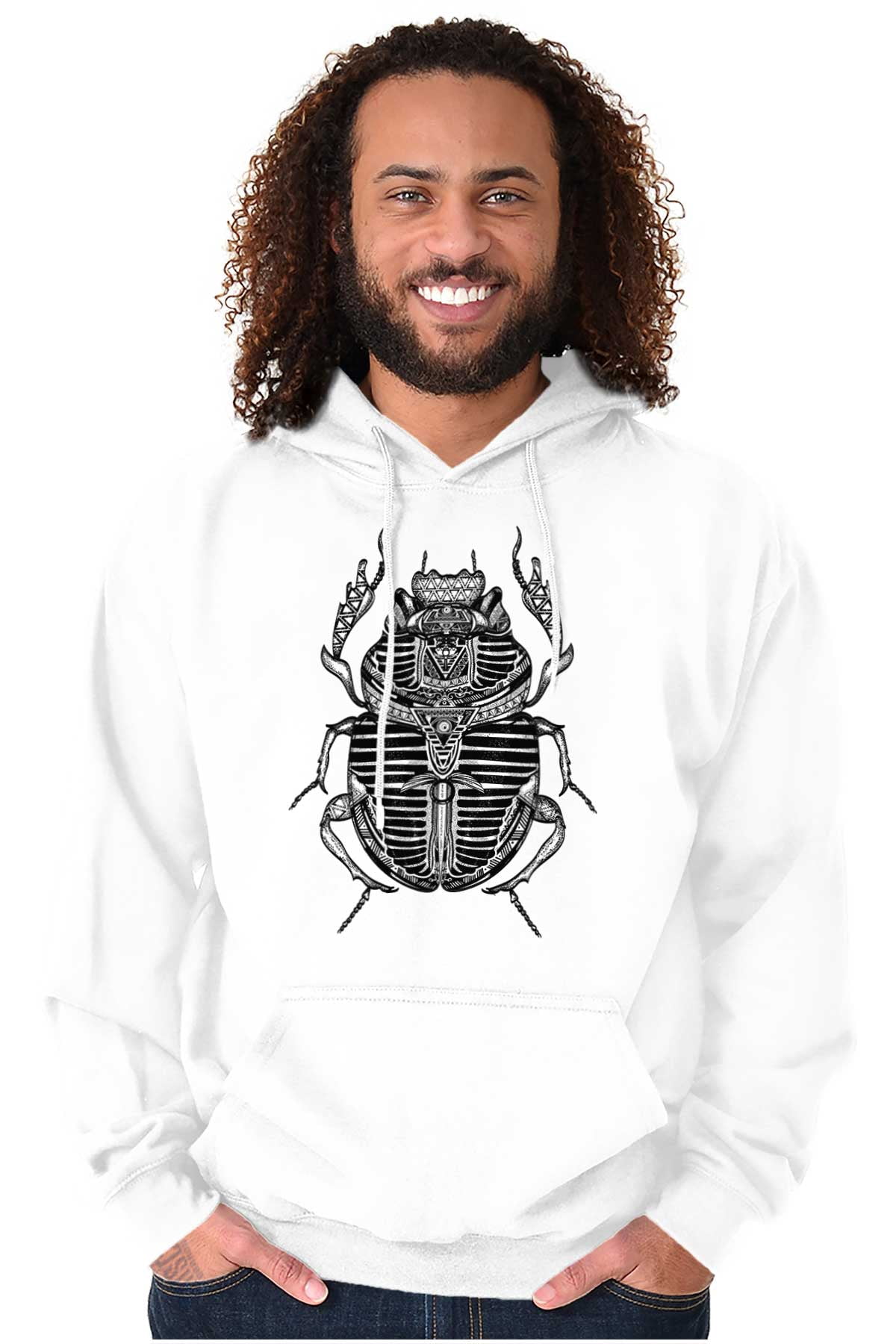 Ancient Egyptian Scarab Beetle Unisex Plus Size Hoodie Brisco Brands 4X ...