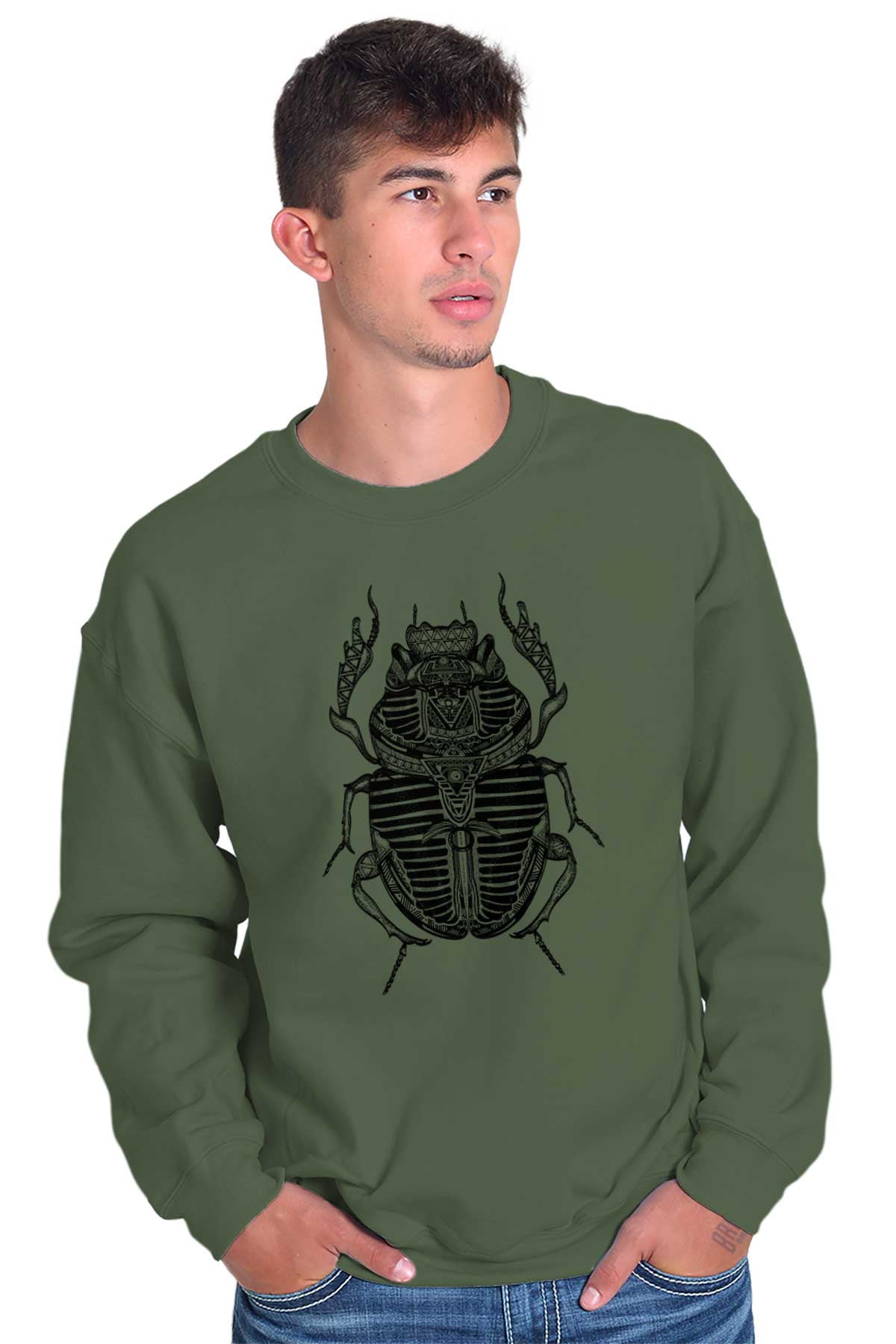 Ancient Egyptian Scarab Beetle Sweatshirt for Men or Women Brisco ...